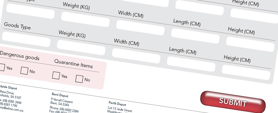 Online Quote Form PDF Whiteline Transport East West Specialists
